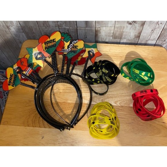 Unbranded | Party Supplies | June 9 Headbands Rubber Bracelets Red ...